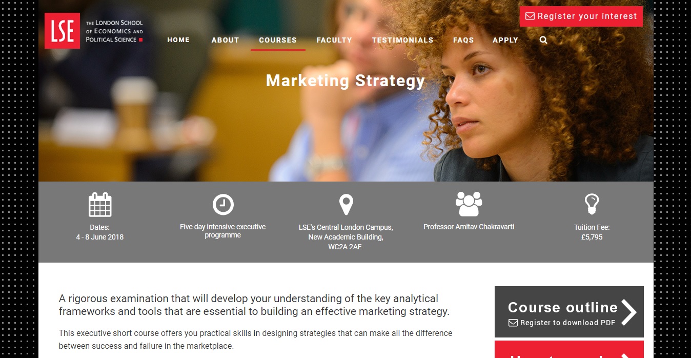 Five-Day Executive Course in Marketing Strategy at the London School of ...