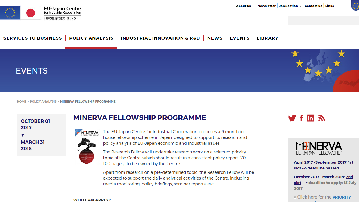 Minerva Fellowship Program in Tokyo - Studycor